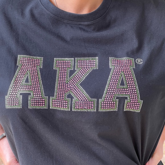 Alpha Kappa Alpha | Tops | Alpha Kappa Alpha Aka Rhinestone Bling Block ...